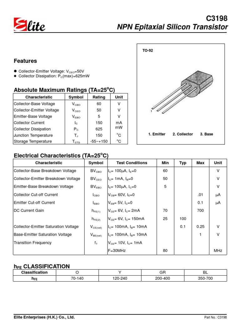 A1266 Transistor Pinout, Features, Equivalent, Applications, 59% OFF