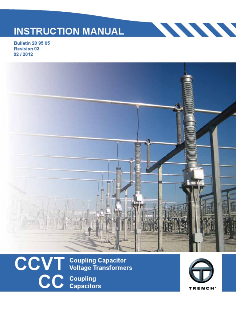 CCVT and CC Instruction Manual | PDF | Capacitor | Transformer