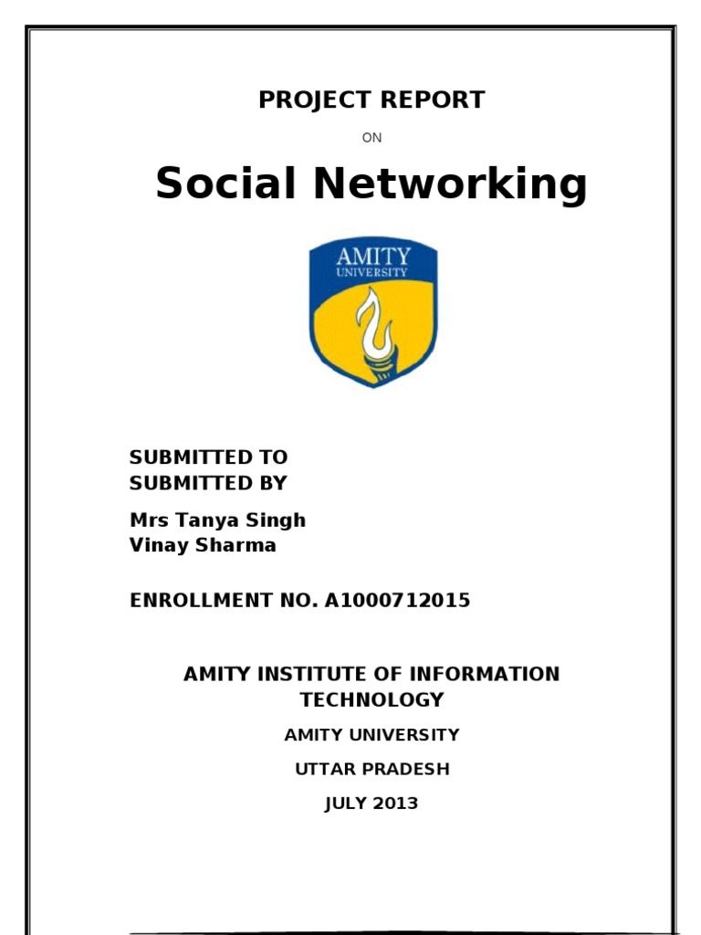 Social Networking Project Report | PDF | Software Testing | Feasibility ...