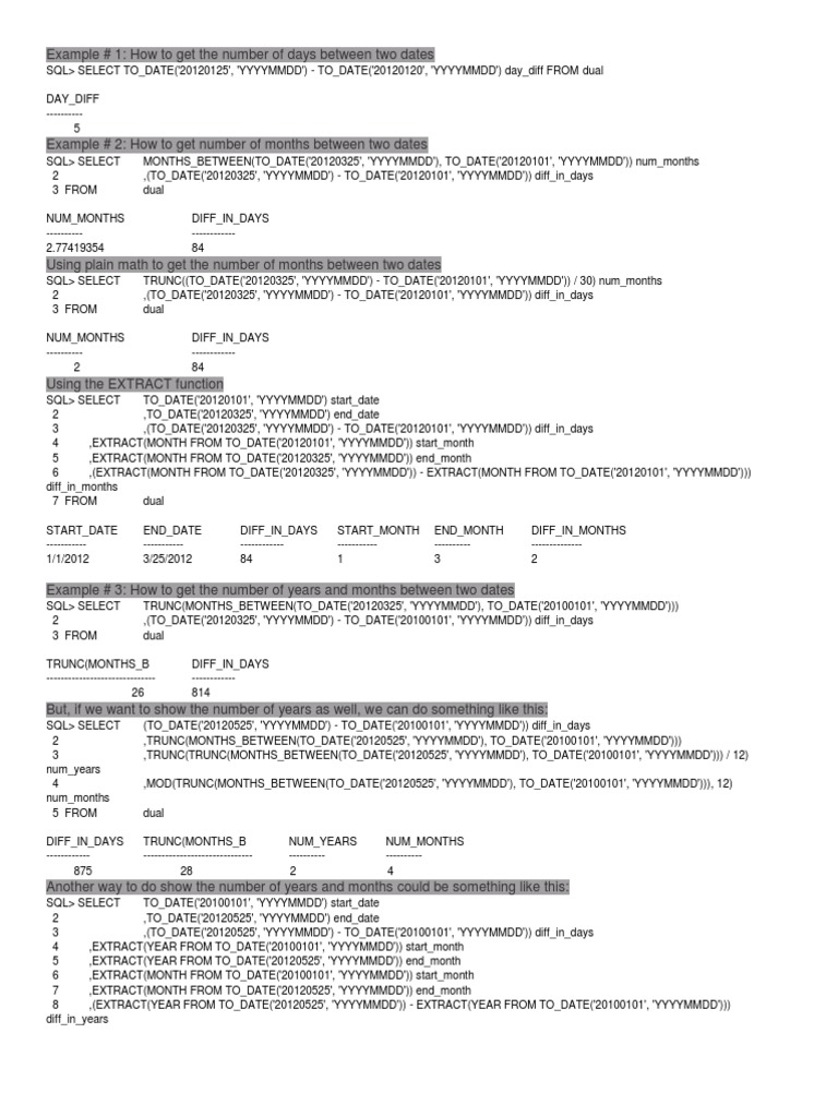 Get Data Between 2 Dates In Oracle - Printable Forms Free Online Get Data Between 2 Dates In Oracle - Printable Forms Free Online