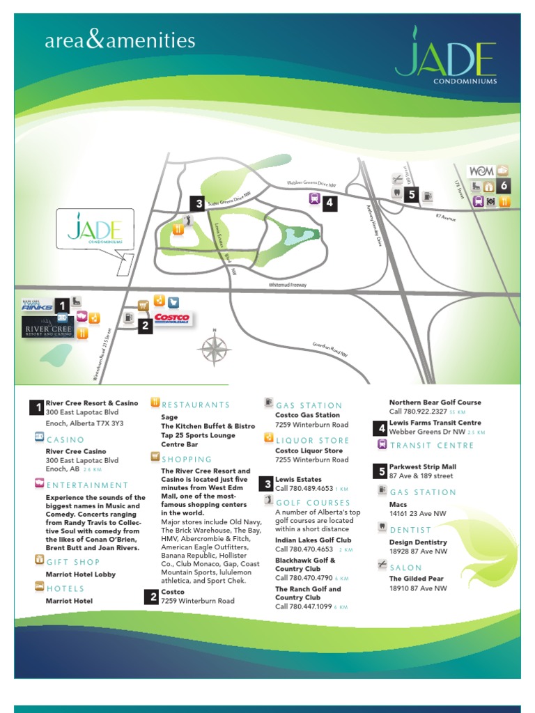 Jade Condominiums Amenities Sheet | PDF | Retailers | Retailing