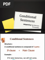 Lesson Plan Conditionals | PDF | Sentence (Linguistics) | Lesson Plan