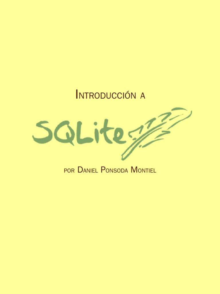 Introduccion A SQLite | PDF | Puntero (Programación de computadora) | SQL