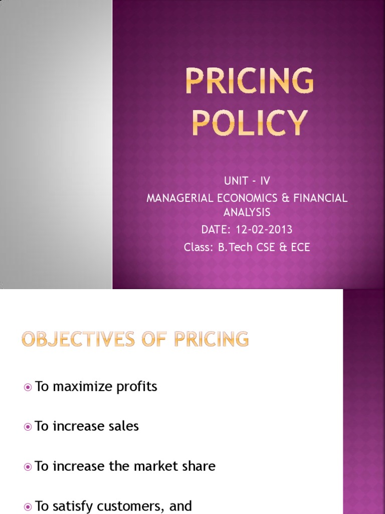 Pricing Methods | PDF | Profit (Accounting) | Prices