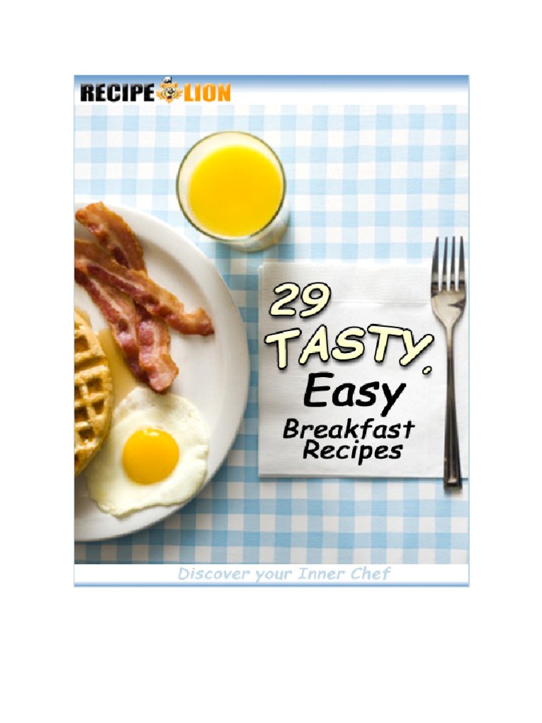 29 Easy Tasty Breakfast Recipes PDF | PDF