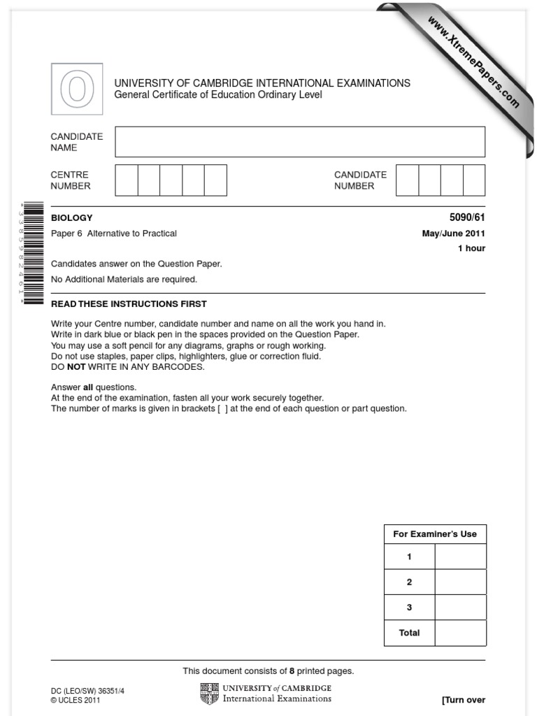 5090 - s11 - Question Paper Biology | PDF | Vitamin C | Nature