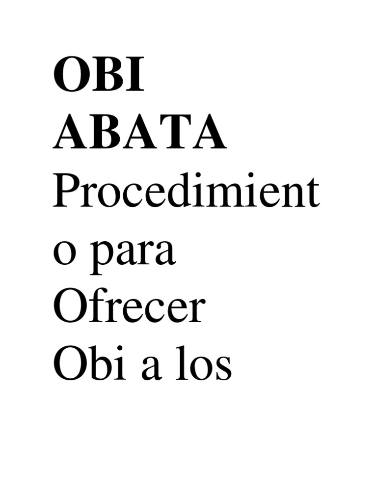 Obi Abata | PDF | Arte