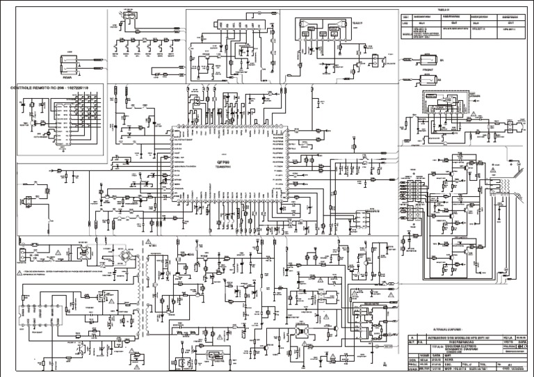 Cyberlux TV Circuit Diagram Analysis | PDF