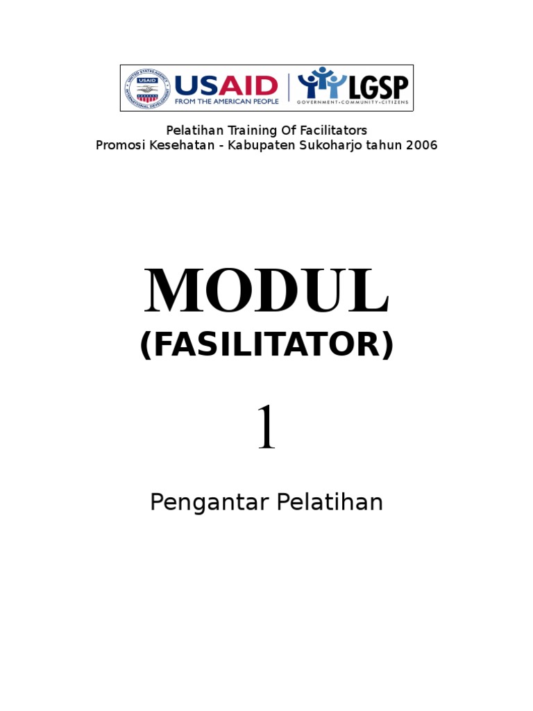 Contoh Modul Problem Solving Bagi Fasilitator Kesehatan | PDF