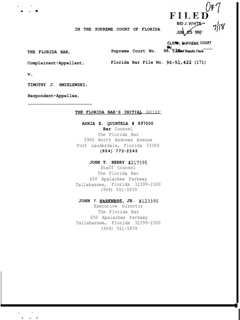 Florida Supreme Court Attorney Sanctions Florida Bar | PDF | Discovery ...