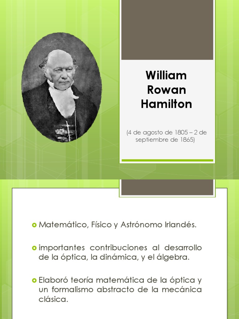 William Rowan Hamilton | PDF