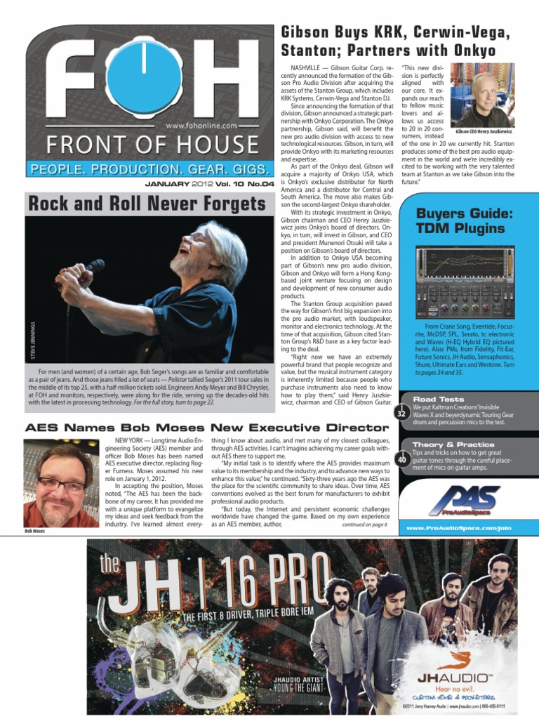 FOH Magazin Jan 2012 | PDF | Electromagnetic Interference | Loudspeaker