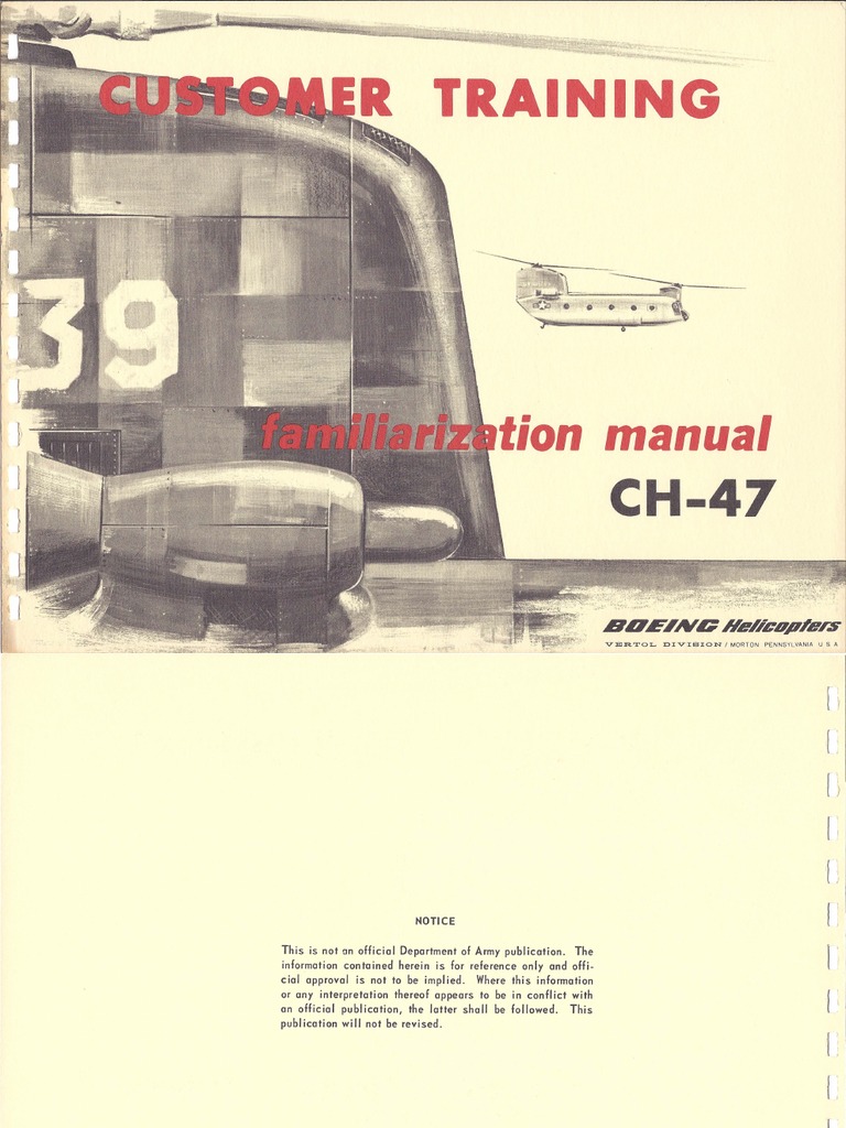 Chinook Familiarization Manual | PDF | Boeing Ch 47 Chinook ...