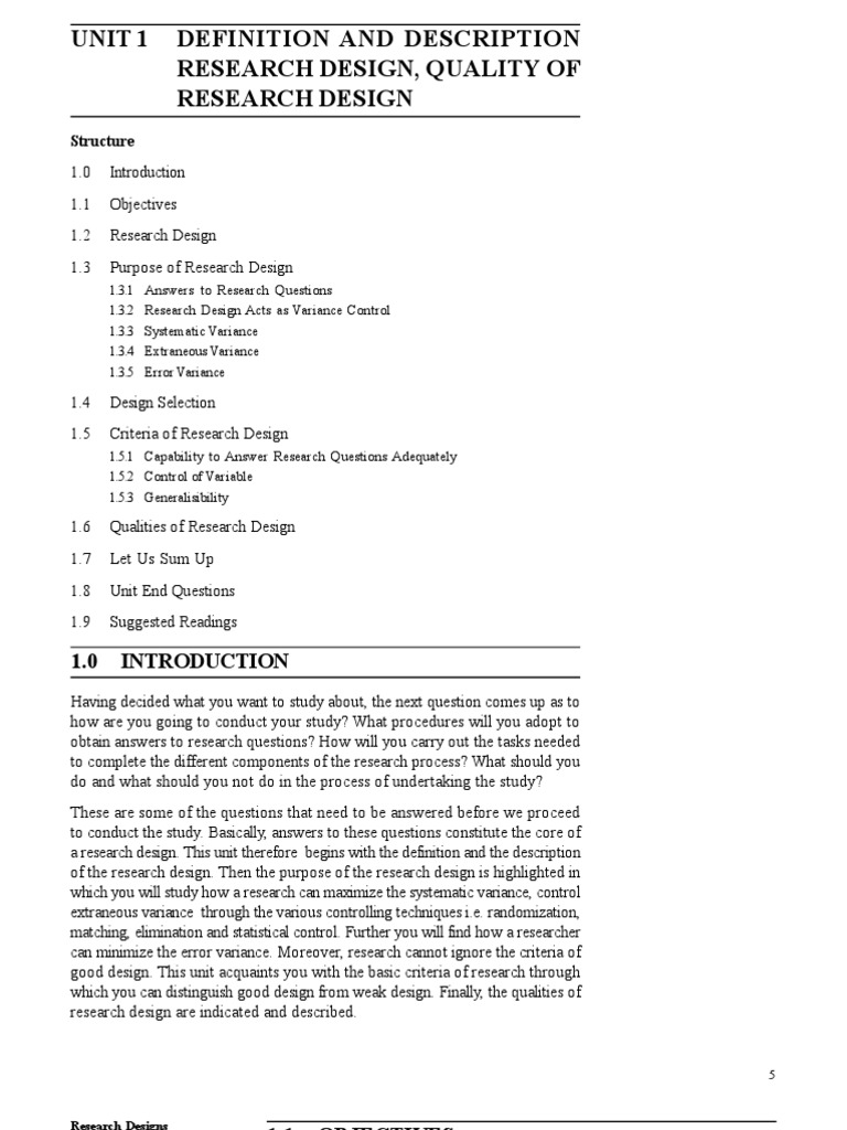 UNIT 1 Research Method in Psychology IGNOU BA | PDF | Research Design ...