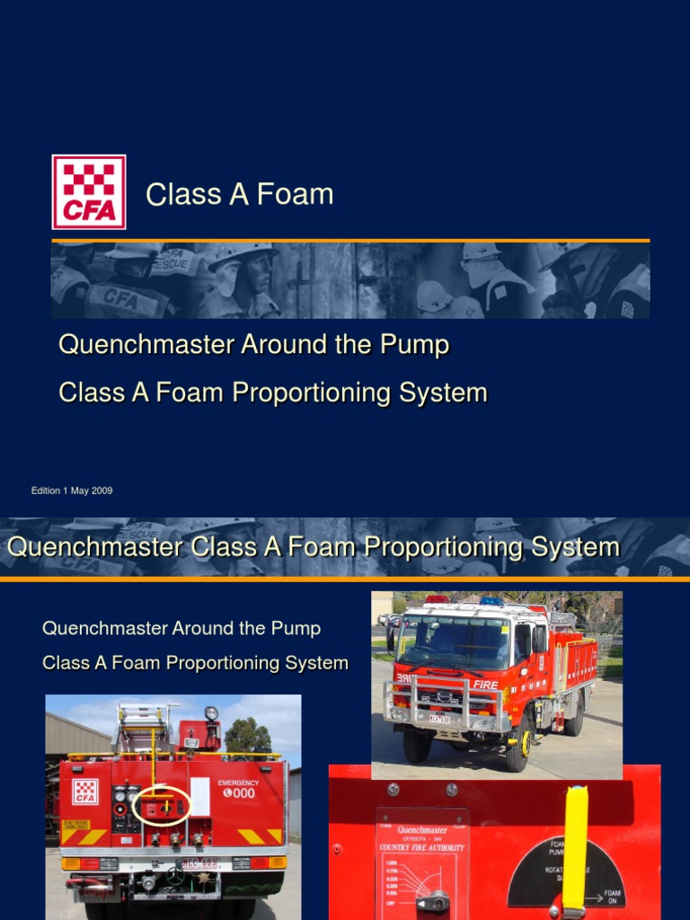Quenchmaster Class A Foam System PPT - 1 | PDF | Foam | Pump