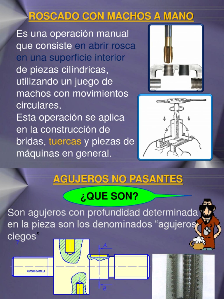 Guía completa sobre roscado a mano, tipos de roscas y materiales no ...