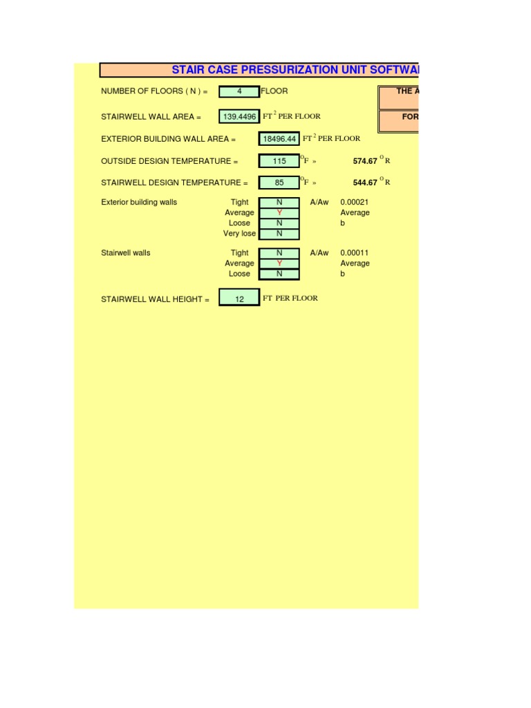 Pressurization Unit | Stairs | Wall