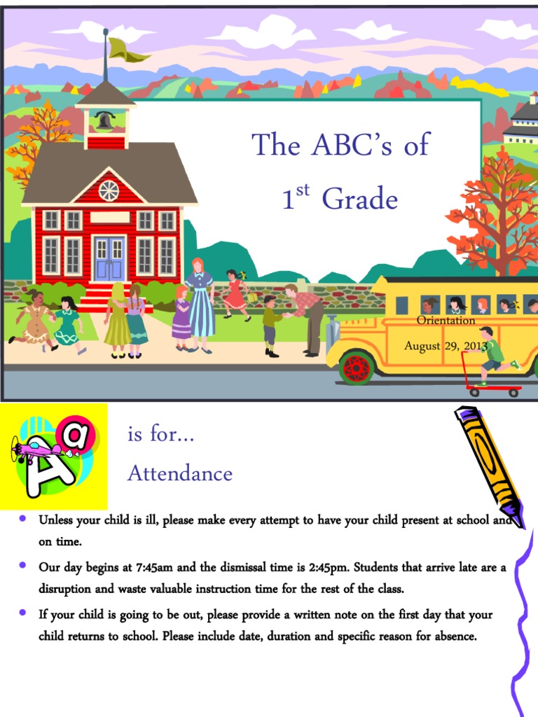 ABCs of First Grade | PDF | Reading Comprehension | Reading (Process)