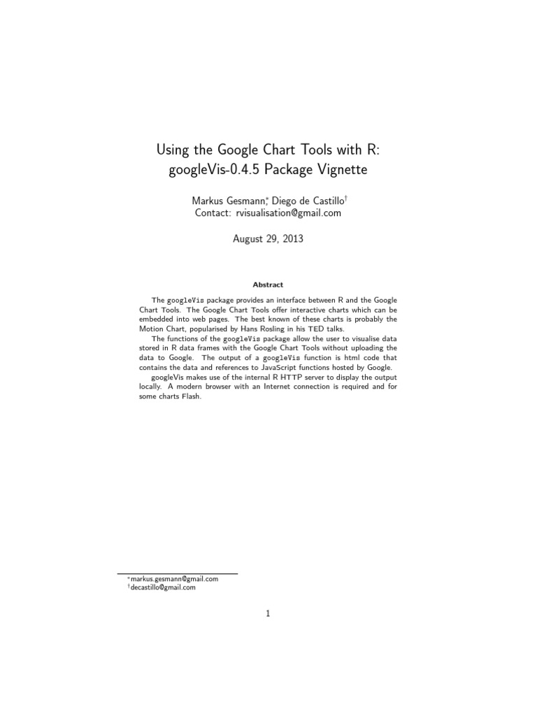 Using The Google Chart Tools With R | PDF | Apache Http Server | Html