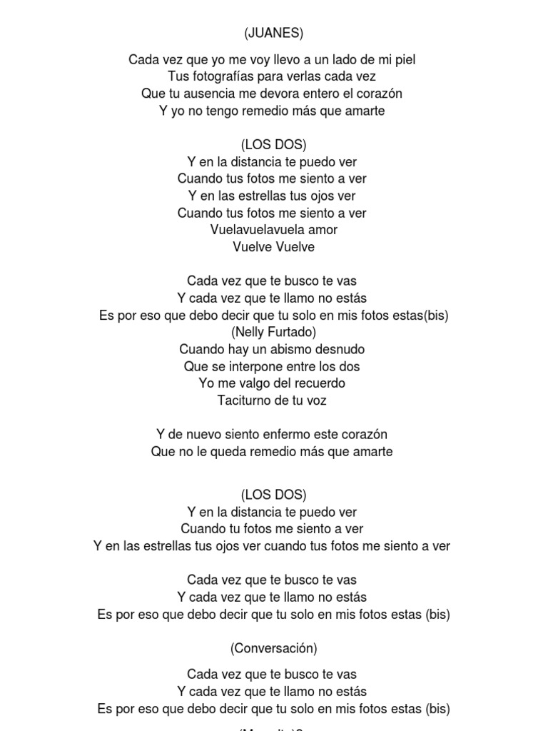 Fotografía - Juanes y Nelly Furtado | PDF