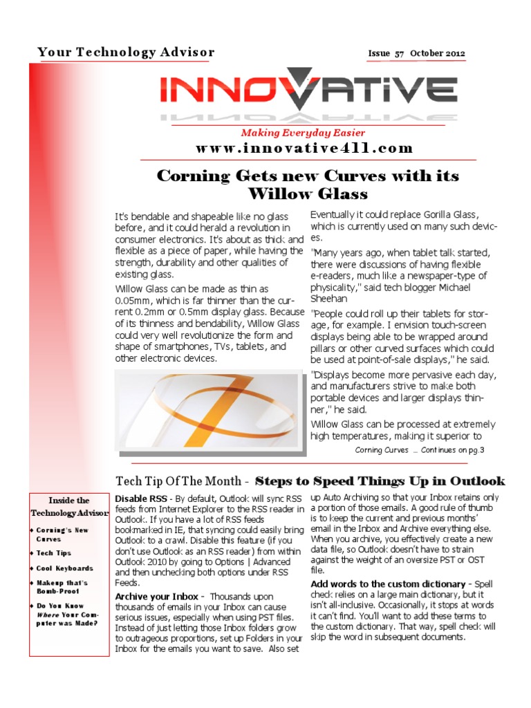 Corning Gets New Curves With Its Willow Glass: Your Technology Advisor ...