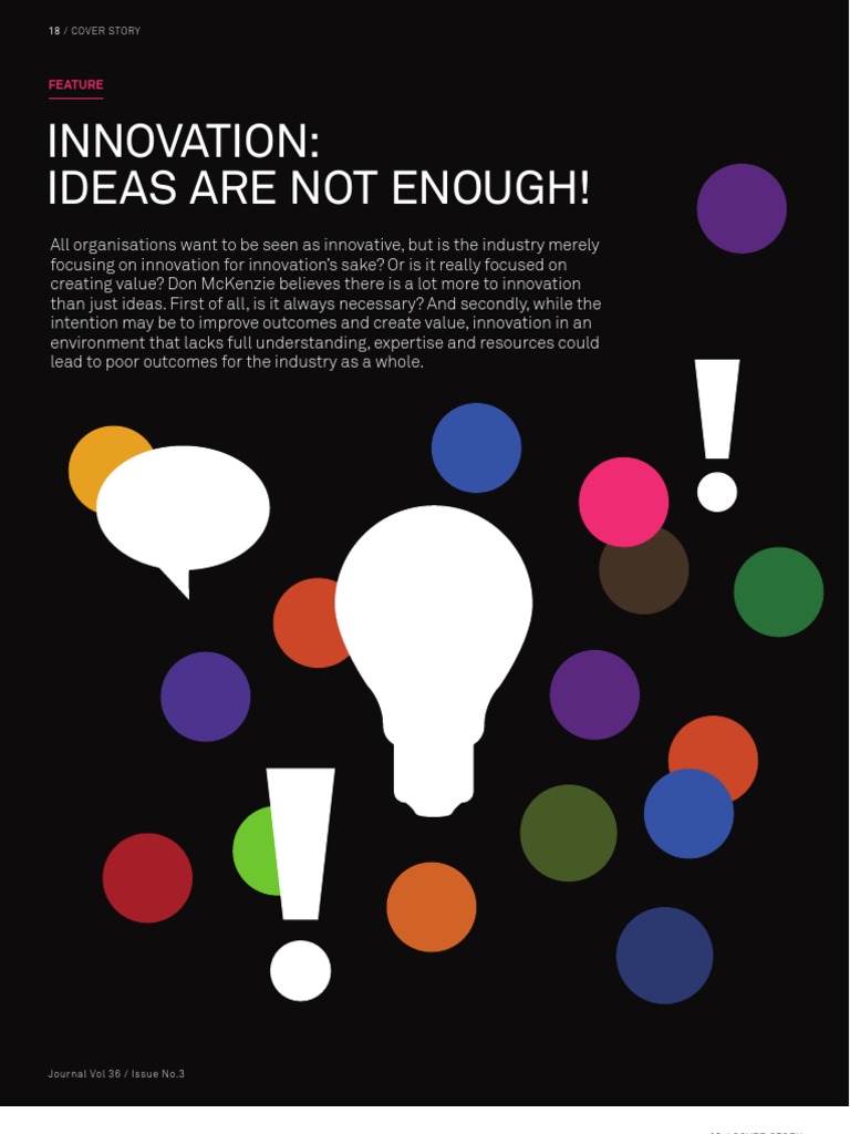 INNOVATION: Ideas Are Not Enough! | PDF | Innovation | Insurance
