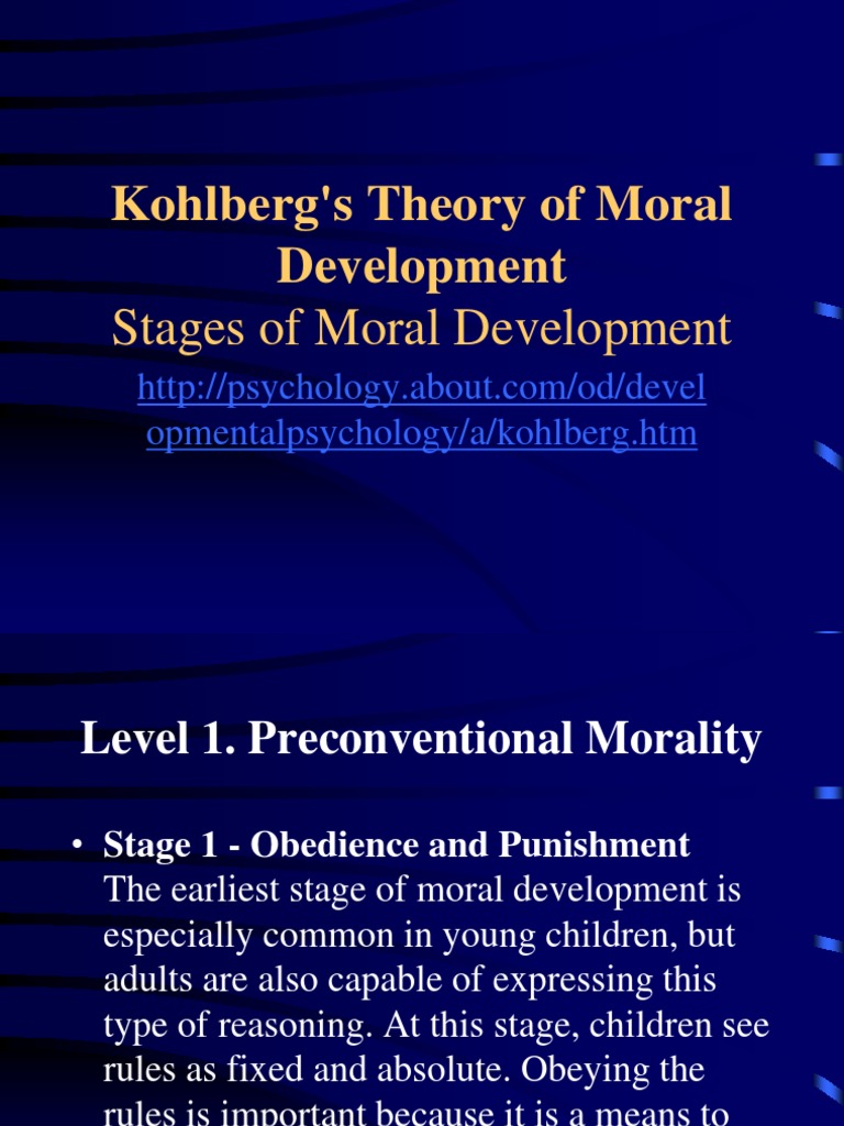 05 Kohlberg's Theory of Moral Development | PDF