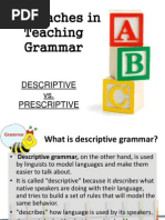 Descriptive Grammar Vs Prescriptive Gram | PDF | Grammar | Noun