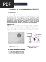 Guía para La Instalación y Mantenimiento de Catéteres Puerto, para ...