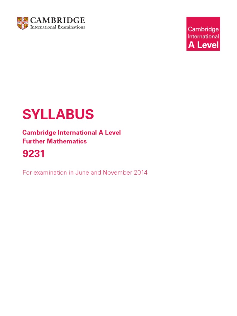 GCE A-Levels Further Maths Syllabus | Eigenvalues And Eigenvectors ...