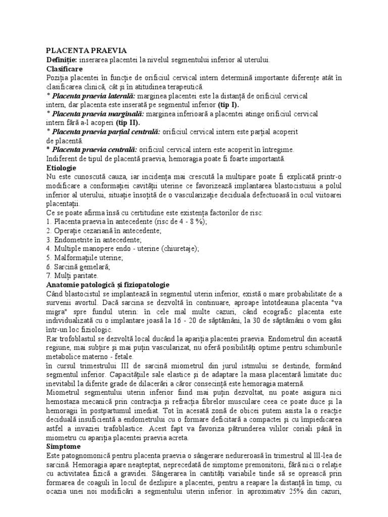 Placenta Praevia | PDF