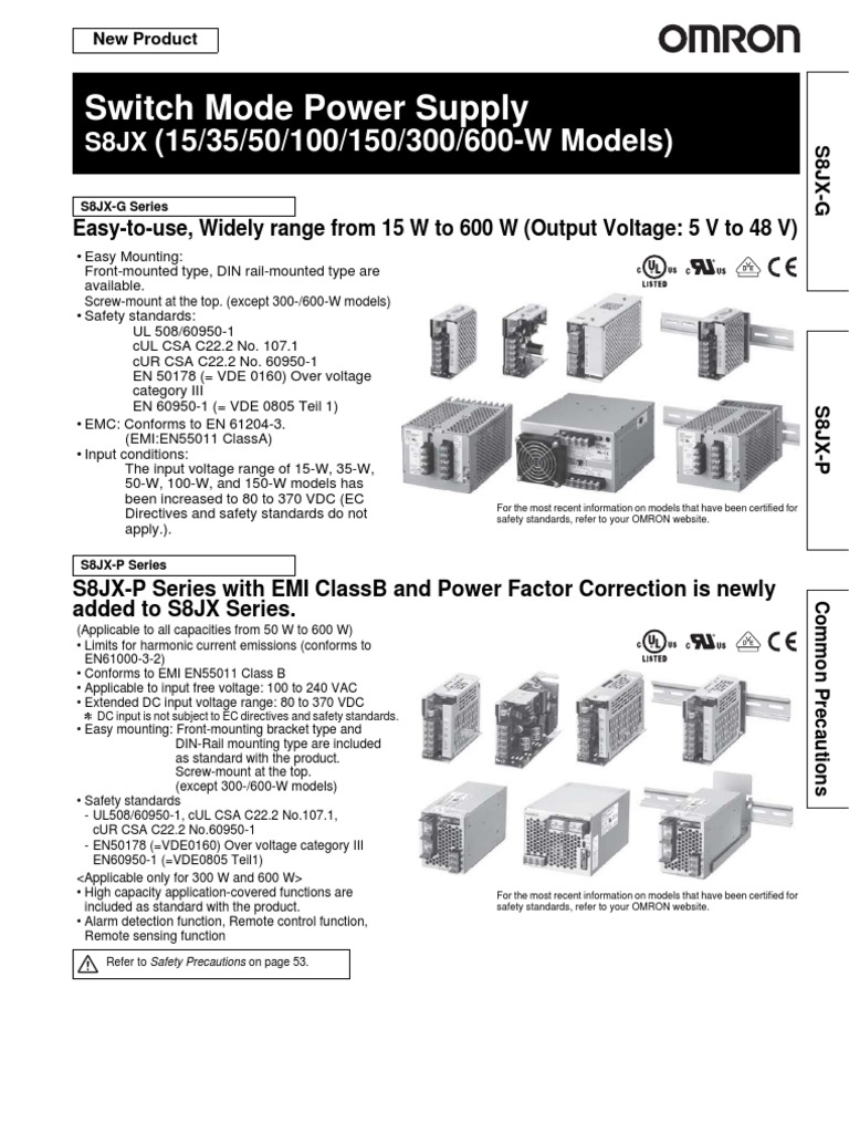 Omron | PDF | Rectifier | Power Supply