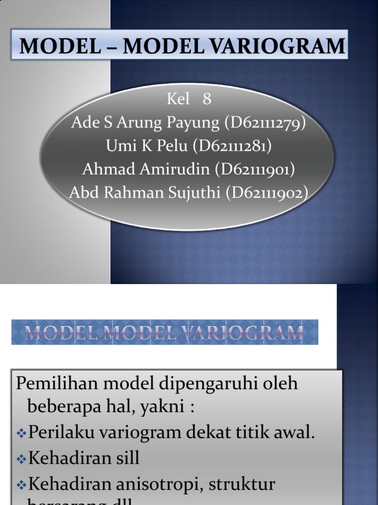 Model - Model Variogram | PDF
