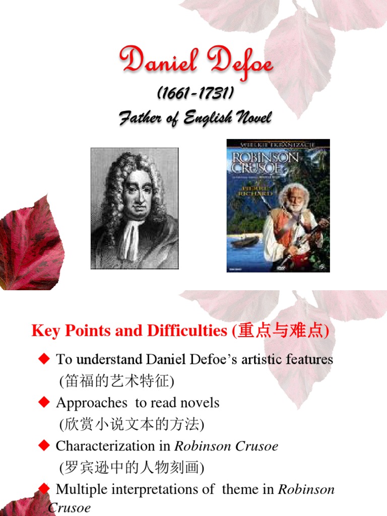 Daniel Defoe | PDF | Robinson Crusoe | Daniel Defoe