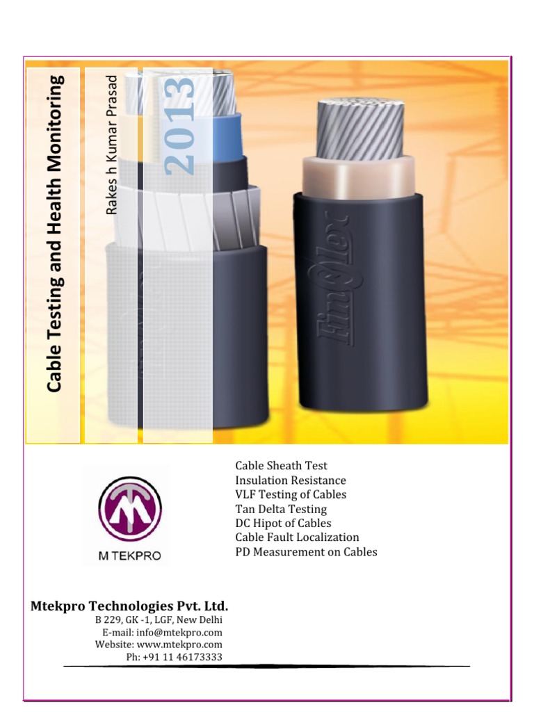 Cable Testing | PDF | Insulator (Electricity) | Electrical Impedance