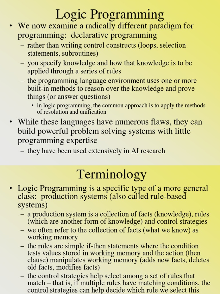 Declarative Programming Paradigm | PDF | First Order Logic | Logic