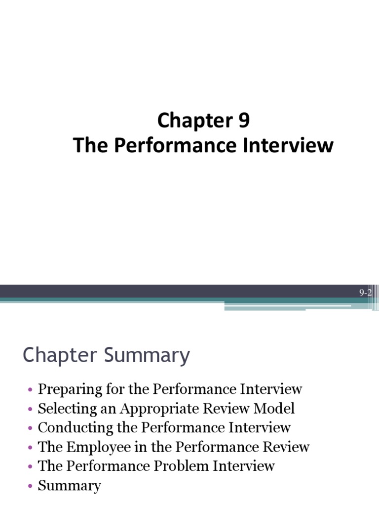 Performance Appraisal Interview | PDF | Performance Appraisal ...