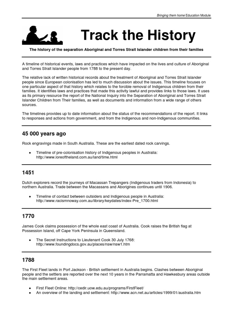 Indigenous Australia Timeline | PDF | Indigenous Australians | Australia