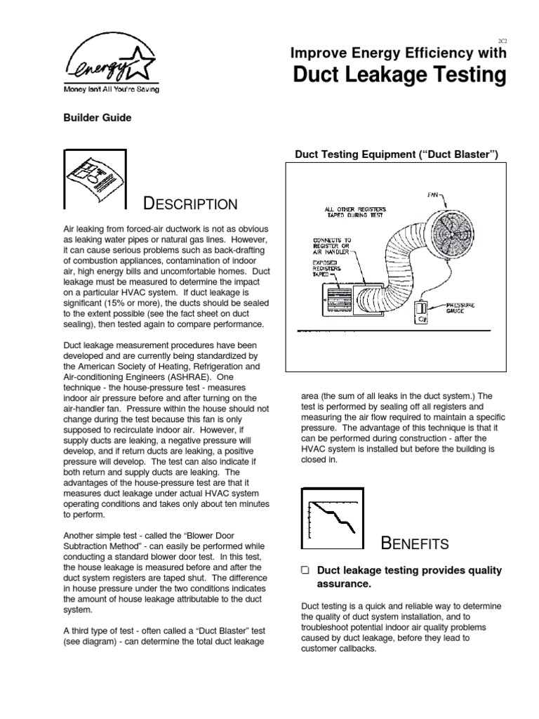 Duct Tester | PDF | Duct (Flow) | Hvac