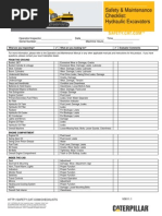 Bobcat Daily Inspection Checklist: Operator's Name: Signature Badge No ...