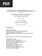 Wisdom of Amenemope: Life Instructions | PDF | Plough