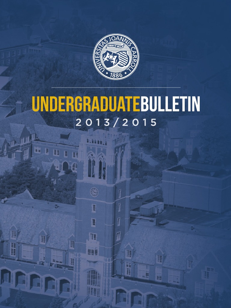 2013-2015 Undergraduate Bulletin | PDF | Act (Test) | University And ...
