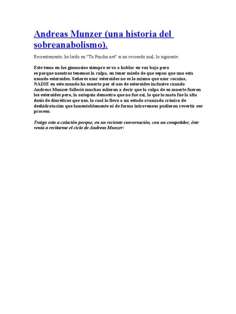 Andreas Munzer | PDF | Medicina CLINICA | Medicina