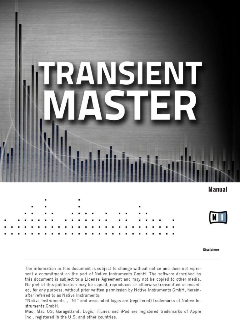 NI Guitar Rig 5 Transient Master Manual English | PDF | Mac Os | Sound Technology