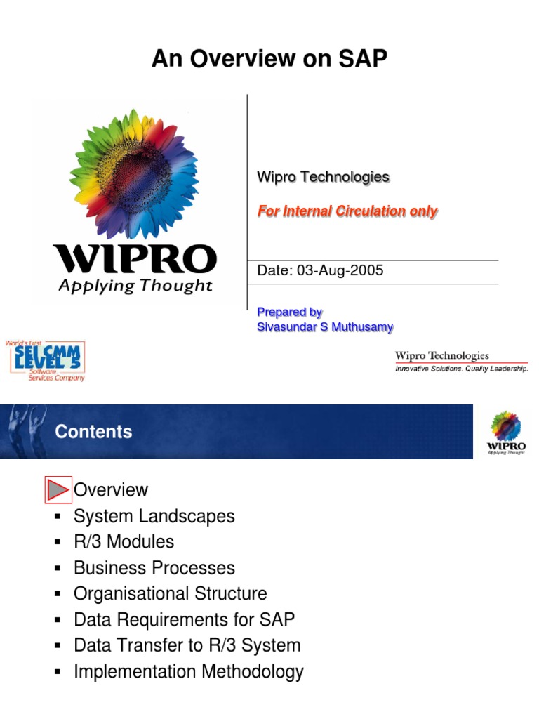 An Overview on SAP | Sap Se | Computer Program