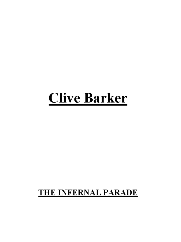 Clive Barker - The Infernal Parade | PDF | Hell | Hanging