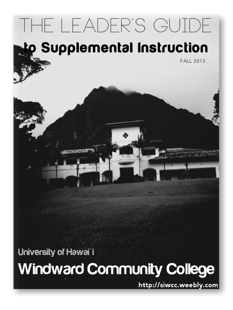 Si Guide Fall 2013 | PDF | Lecture | Understanding