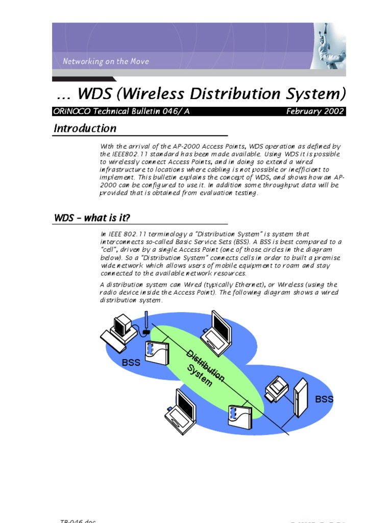 WDS (Wireless Distribution System | PDF