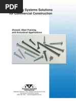 TDS Self Drilling Screws General | PDF | Screw | Drilling