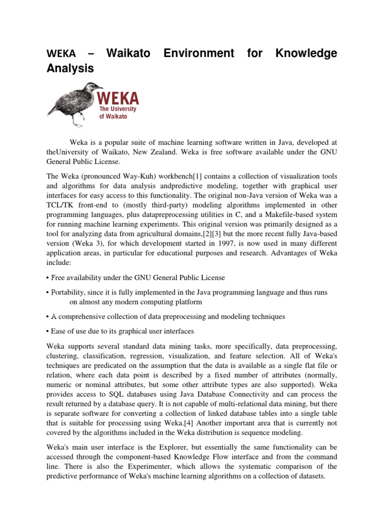 Weka Tutorial | Download Free PDF | Computer Science | Information ... Weka Tutorial | Download Free PDF | Computer Science | Information ...